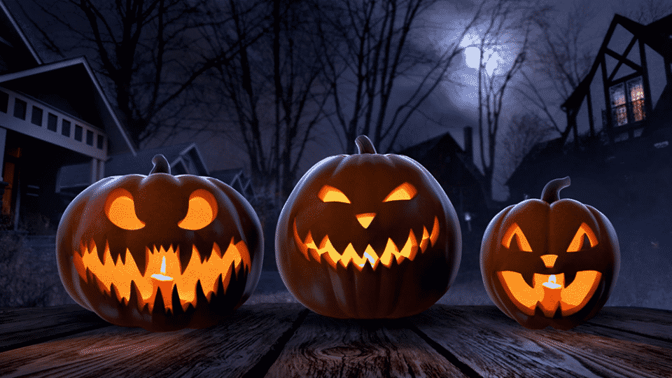 A lenda do Jack O'Lantern, o rosto esculpido na abóbora no Halloween